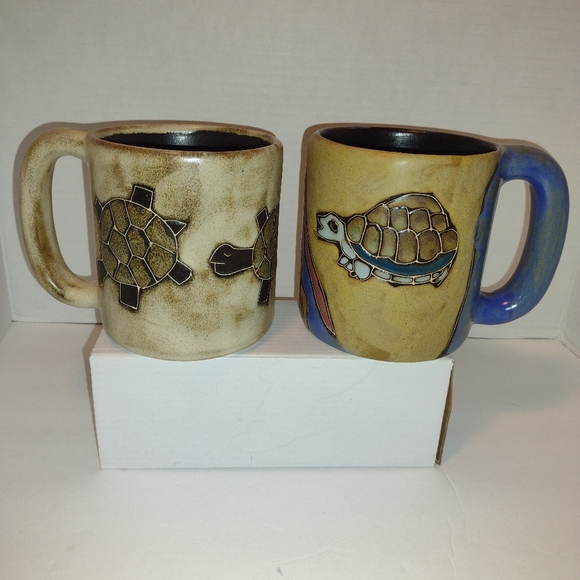 Dining | Stoneware Mugs By Mara From Mexico Turtles Set Of 2 | Poshmark